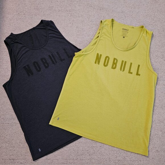 NOBULL | Shirts | Nobull Tank Tops Mens Set Of 2 Gray Yellow Size Large ...